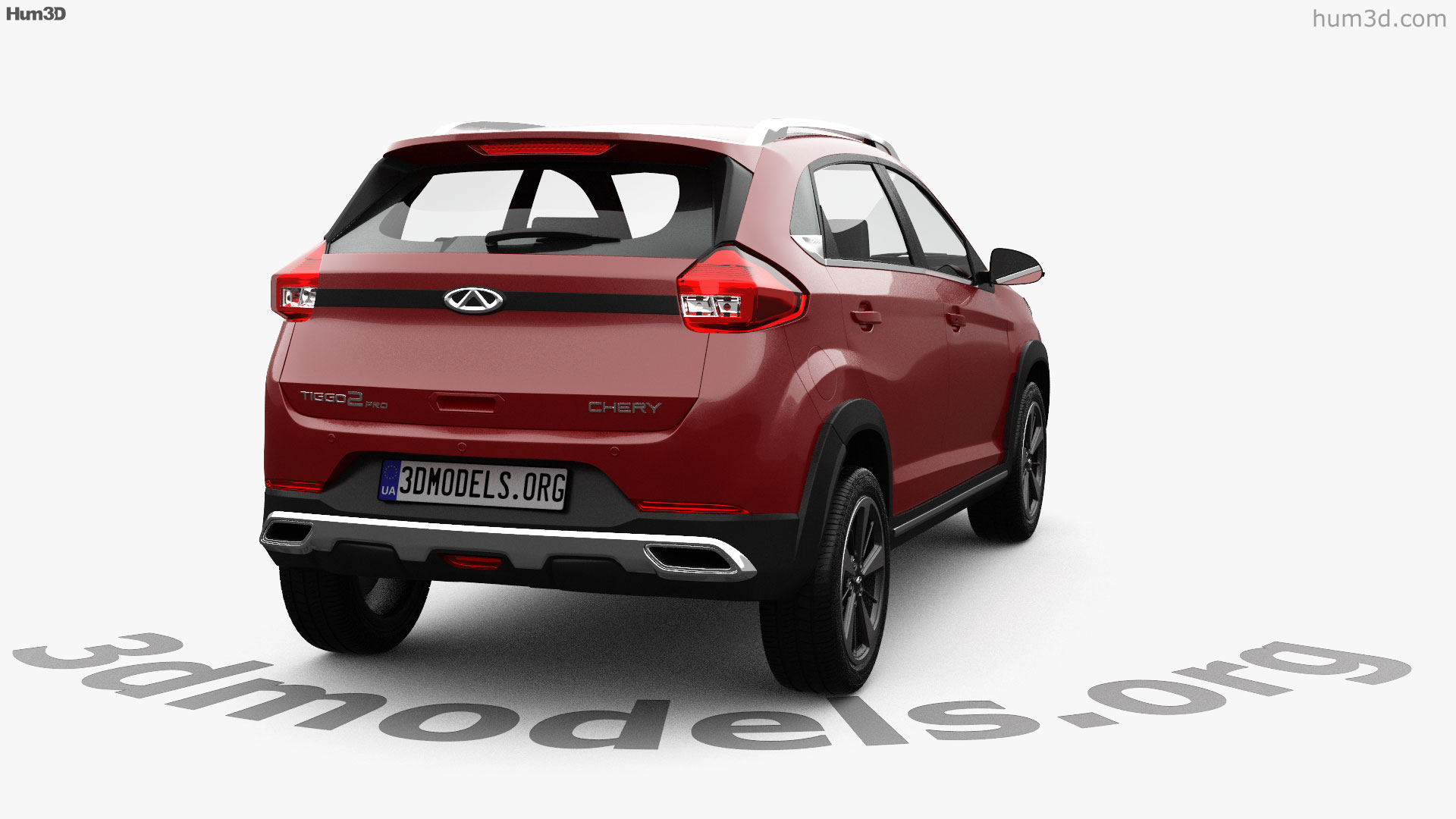 360 view of Chery Tiggo 2 Pro 2024 3D model - 3DModels store