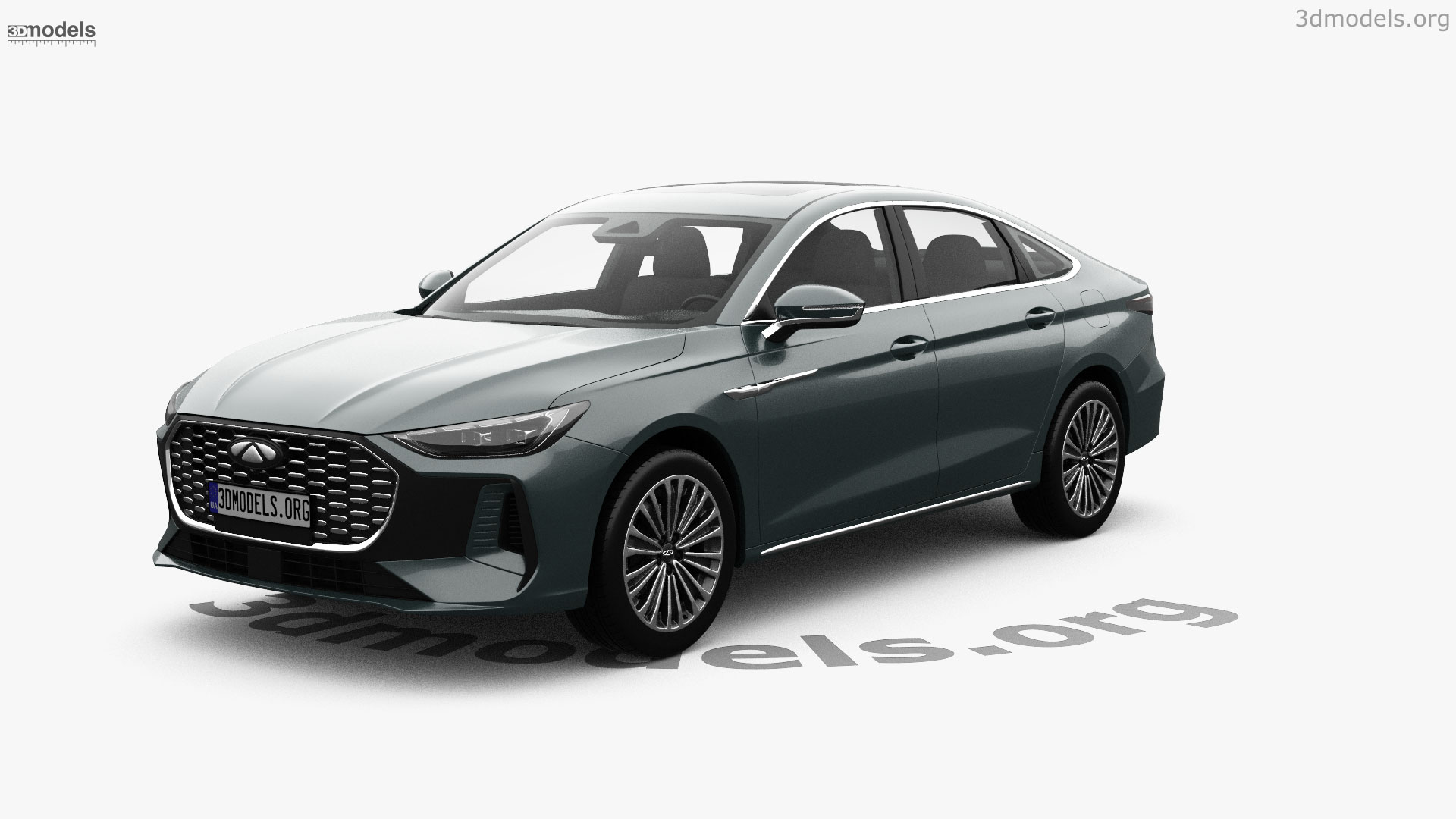 360 view of Chery Fulwin A8L 2025 3D model - 3DModels store