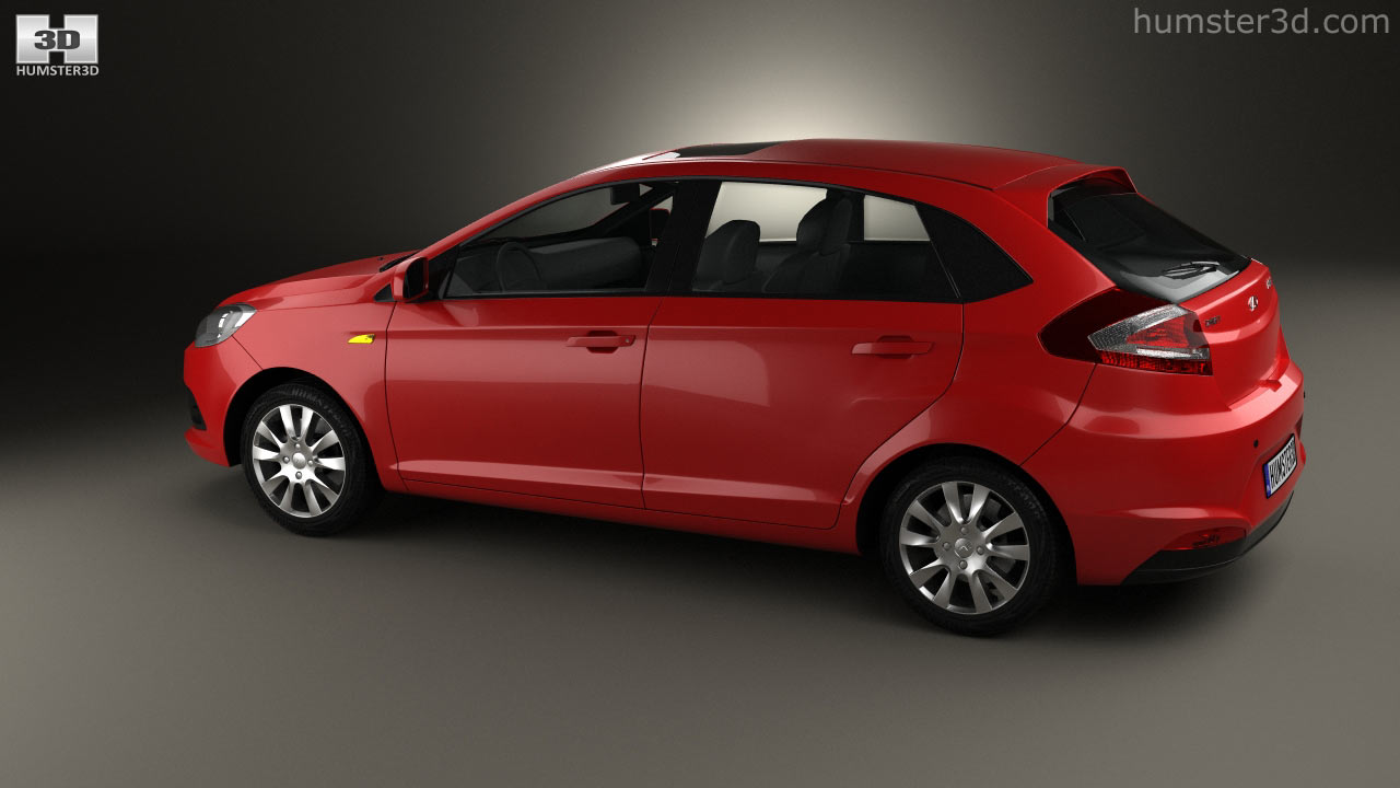 360 view of Chery A13 (Fulwin 2) Mk2 hatchback 2015 3D model - 3DModels ...