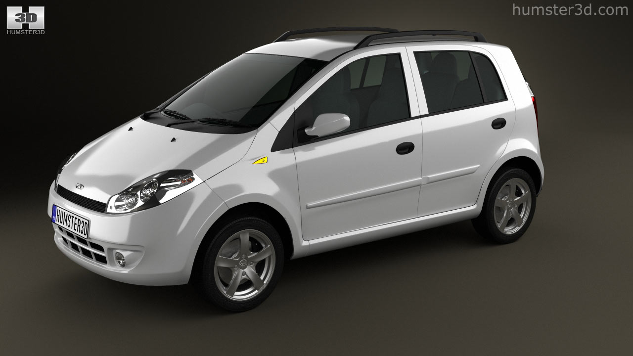 360 view of Chery A1 2014 3D model - 3DModels store