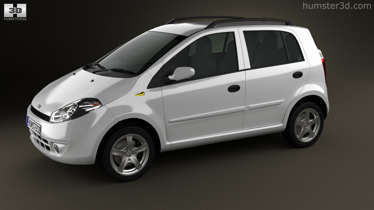 360 view of Chery A1 2014 3D model - 3DModels store