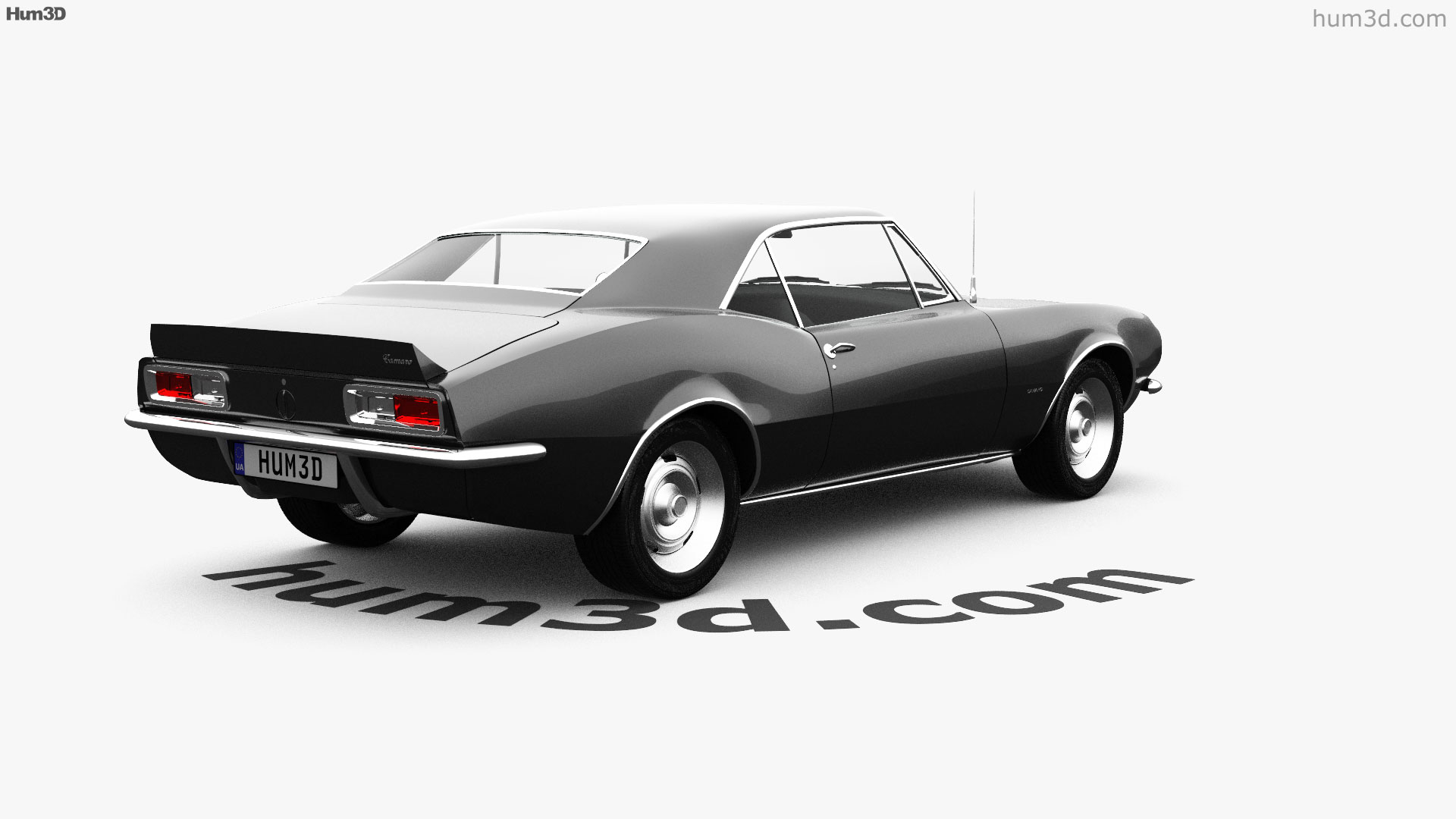 360 view of Chevrolet Camaro SS 1970 3D model - 3DModels store
