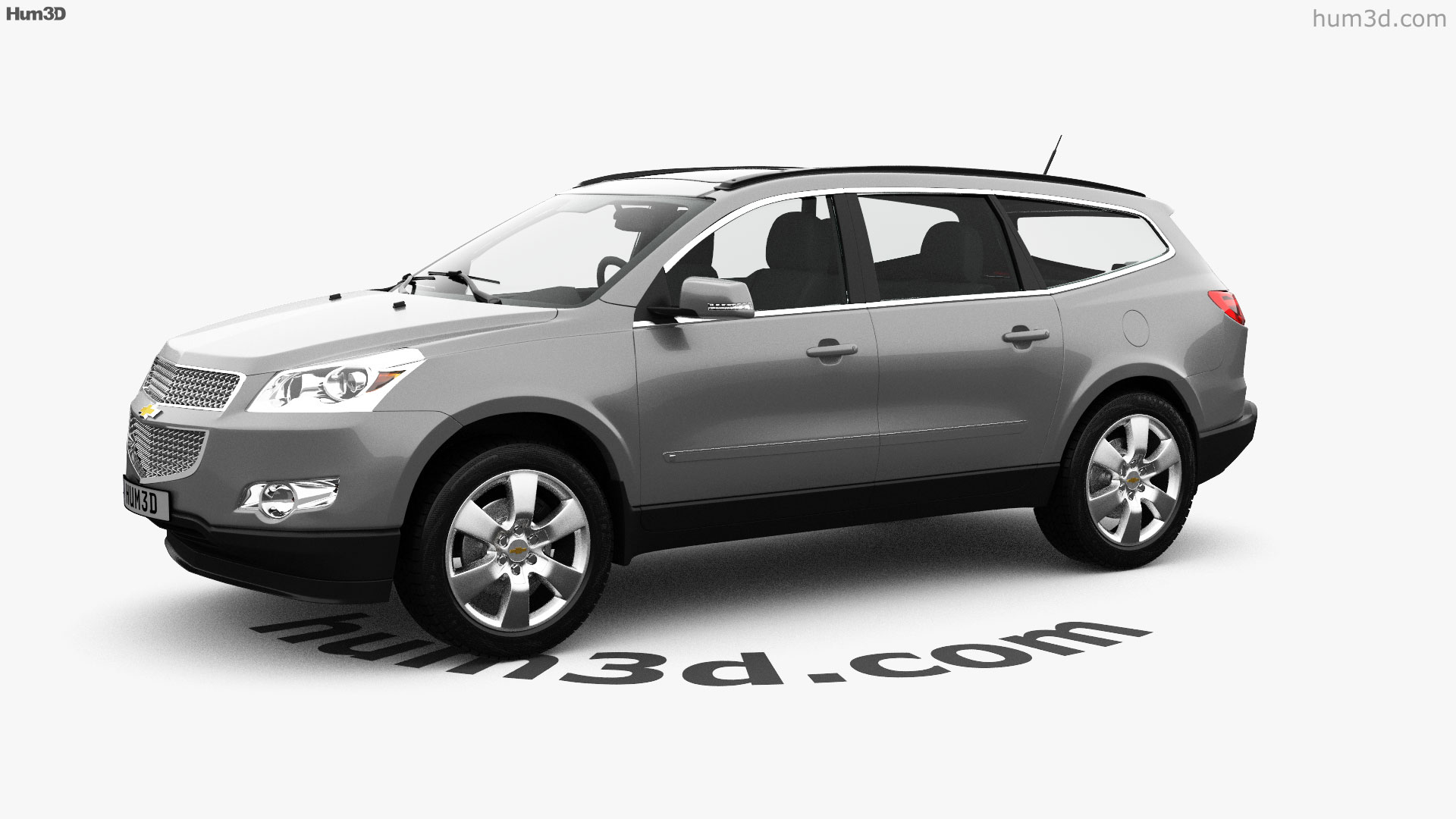 360 view of Chevrolet Traverse LTZ 2014 3D model - 3DModels store