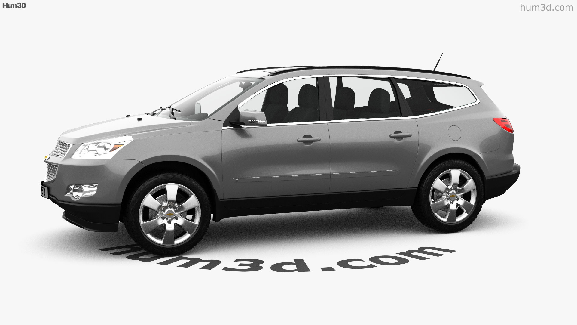 360 view of Chevrolet Traverse LTZ 2014 3D model - 3DModels store