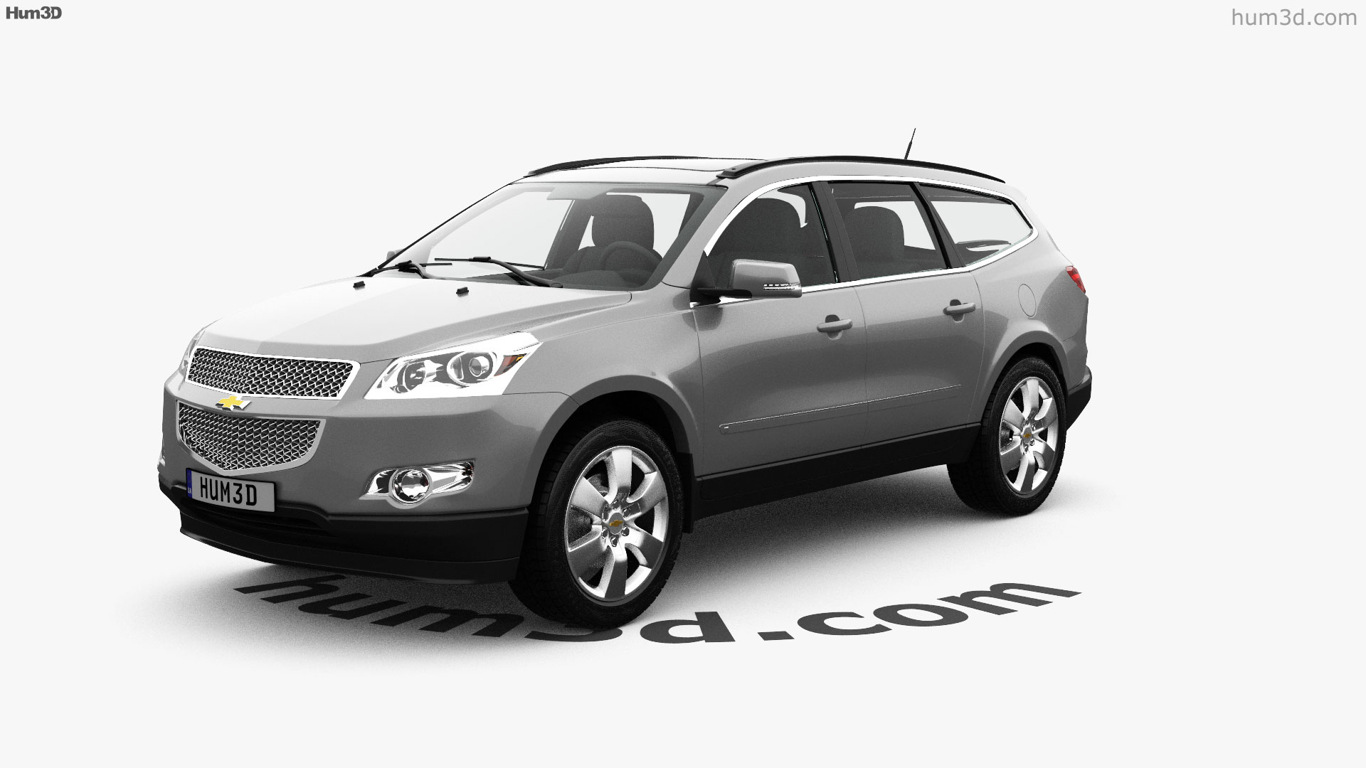 360 view of Chevrolet Traverse LTZ 2014 3D model - 3DModels store