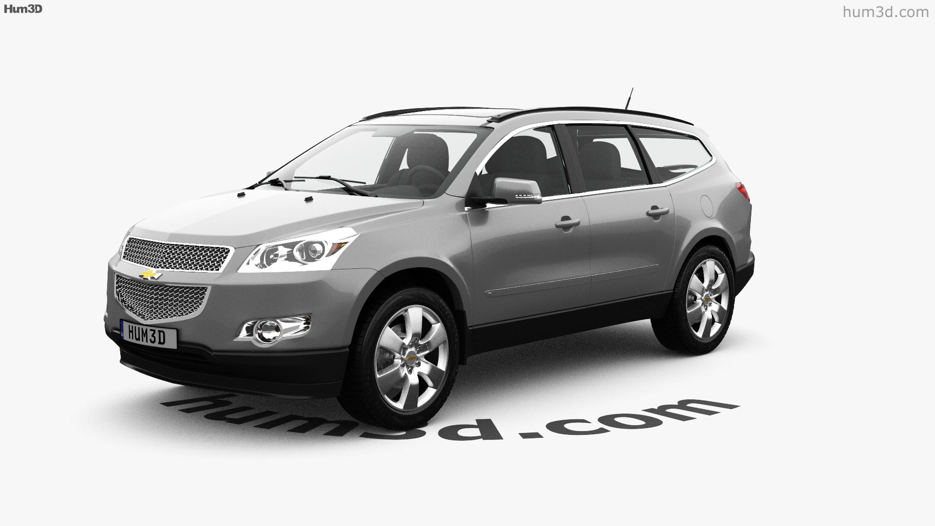 360 view of Chevrolet Traverse LTZ 2014 3D model - 3DModels store