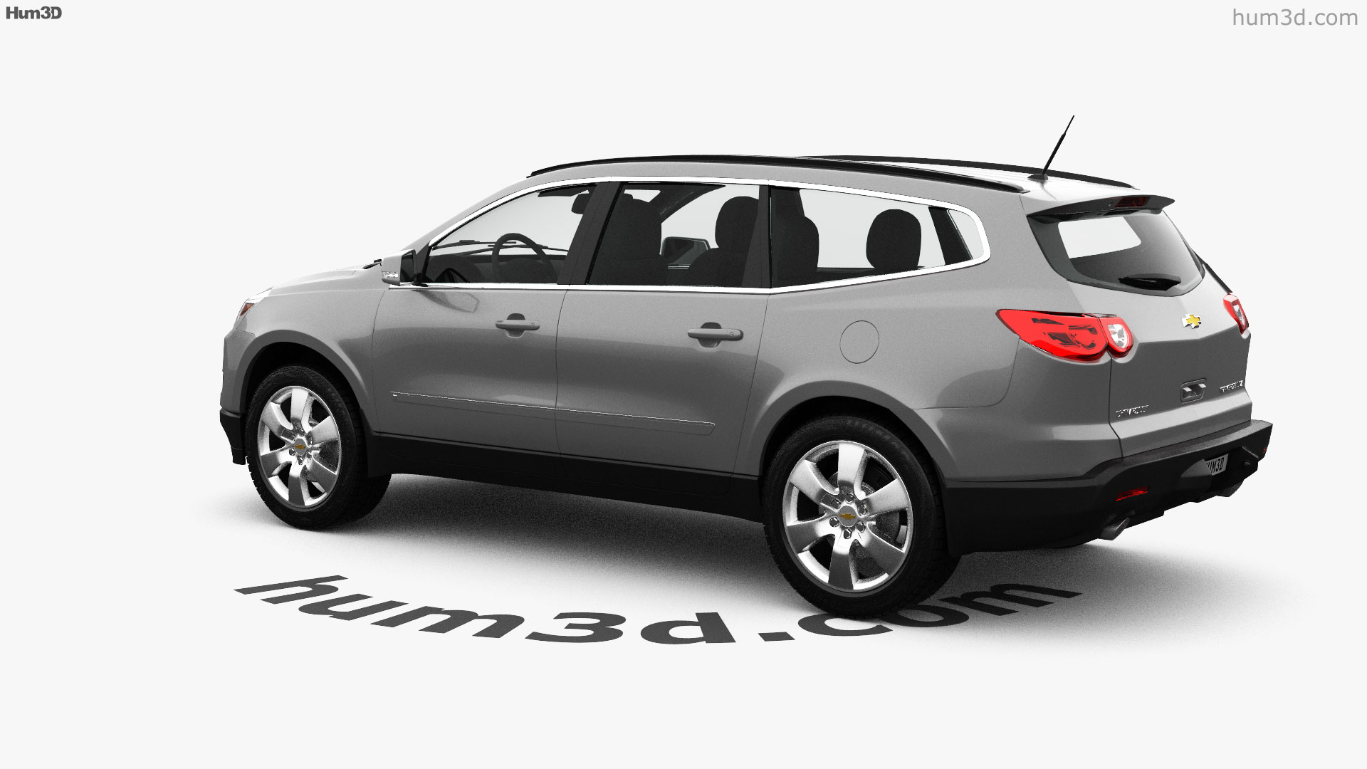 360 view of Chevrolet Traverse LTZ 2014 3D model - 3DModels store