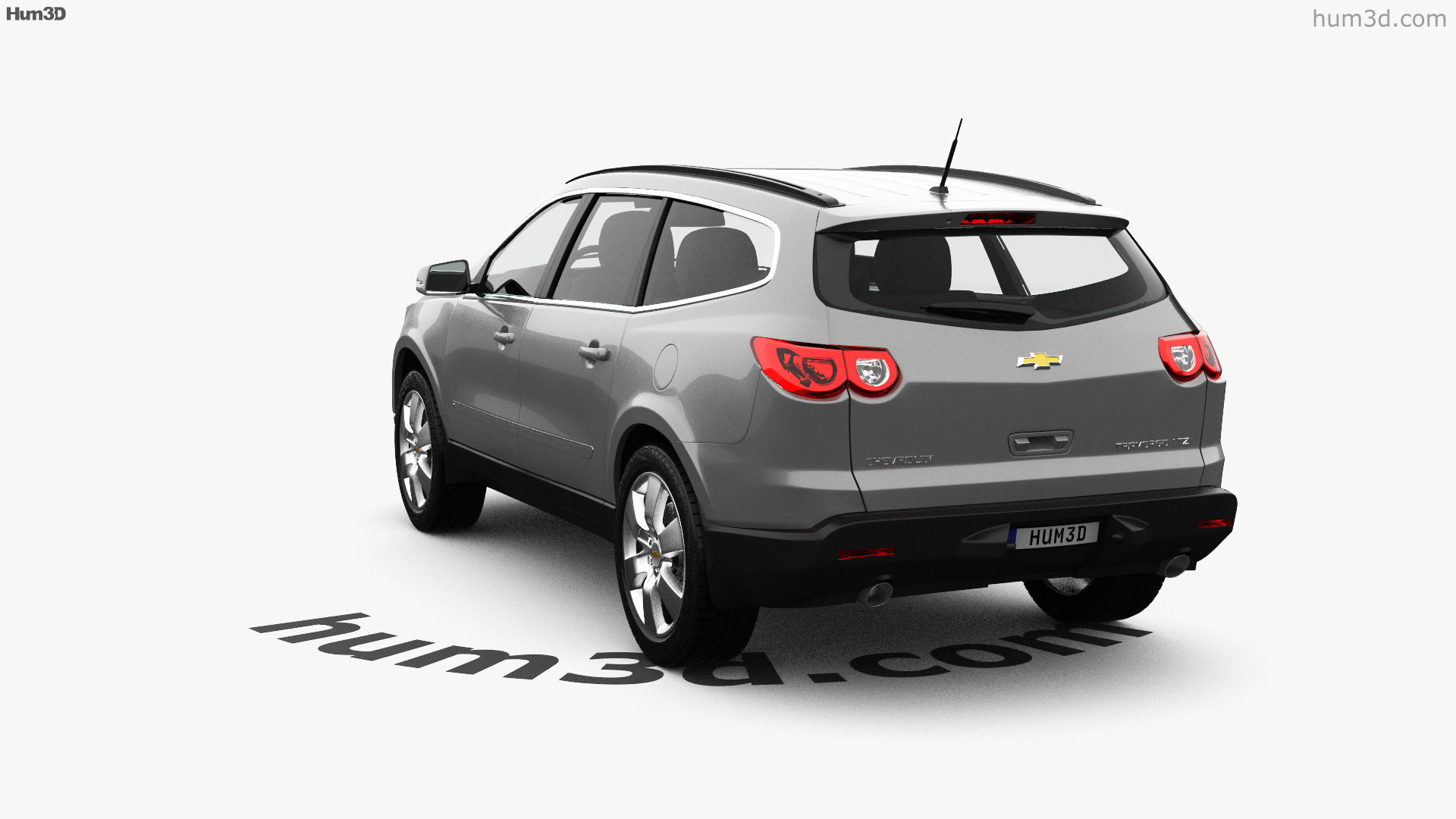 360 view of Chevrolet Traverse LTZ 2014 3D model - 3DModels store