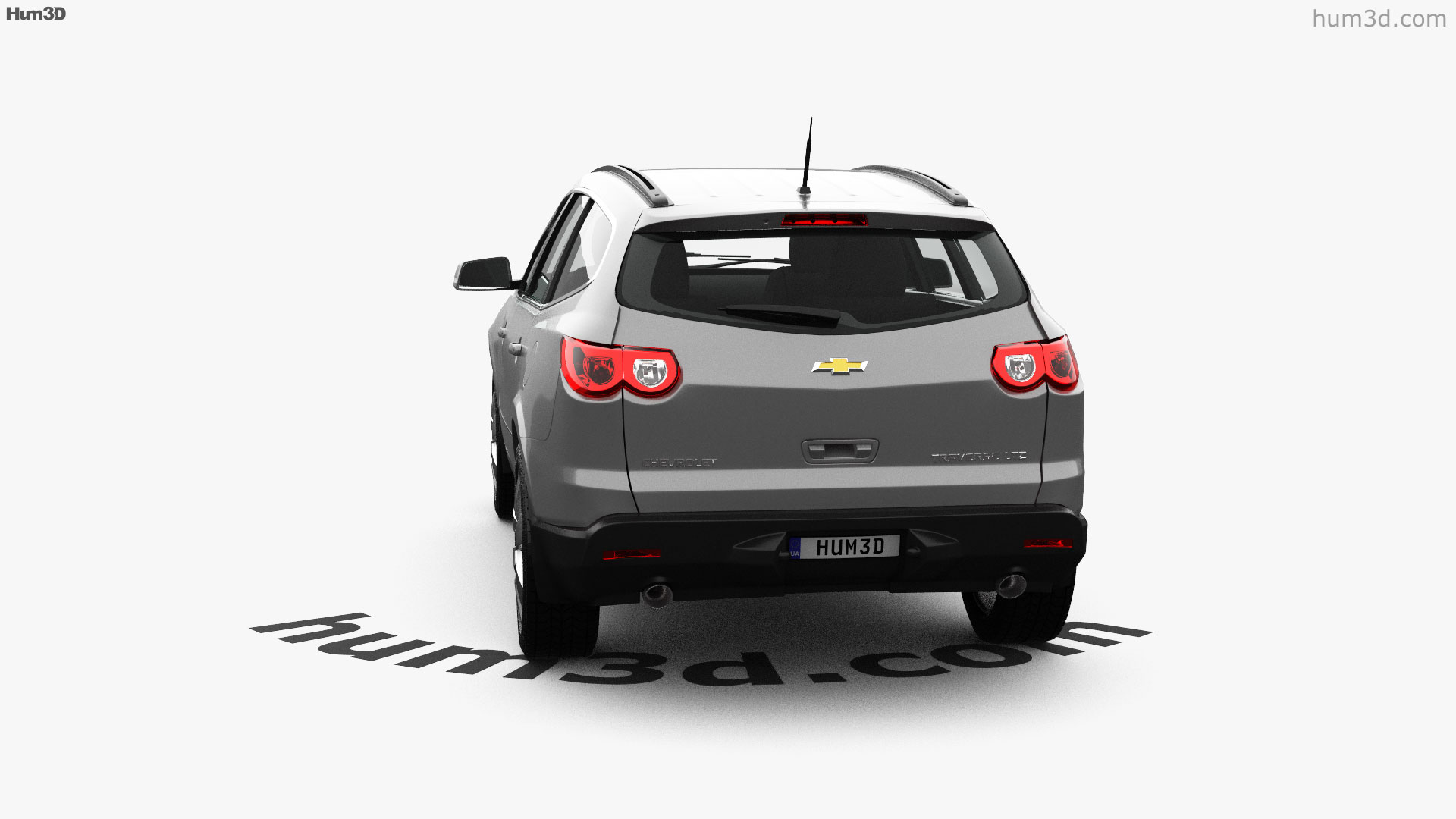 360 view of Chevrolet Traverse LTZ 2014 3D model - 3DModels store