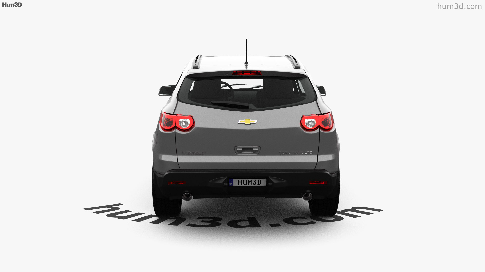 360 view of Chevrolet Traverse LTZ 2014 3D model - 3DModels store