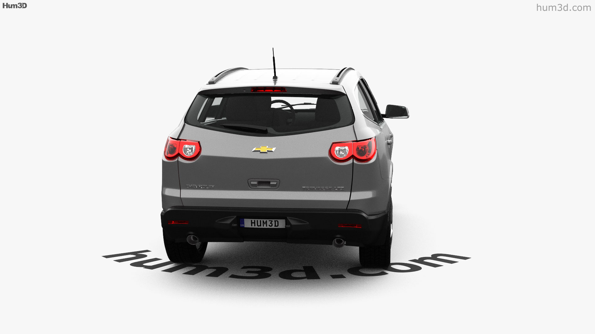 360 view of Chevrolet Traverse LTZ 2014 3D model - 3DModels store