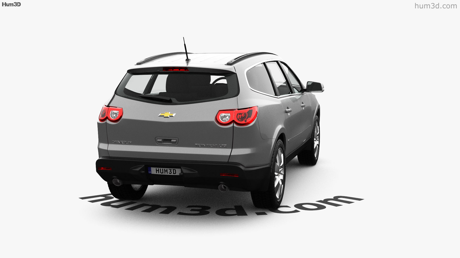 360 view of Chevrolet Traverse LTZ 2014 3D model - 3DModels store