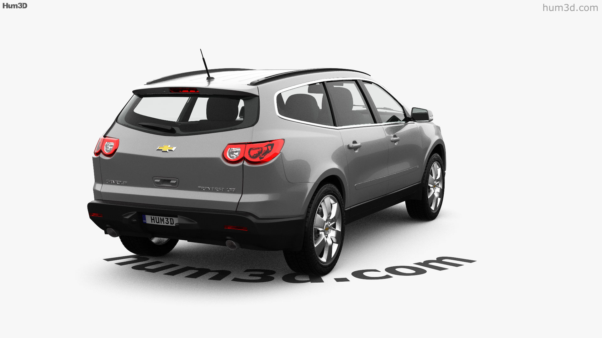 360 view of Chevrolet Traverse LTZ 2014 3D model - 3DModels store