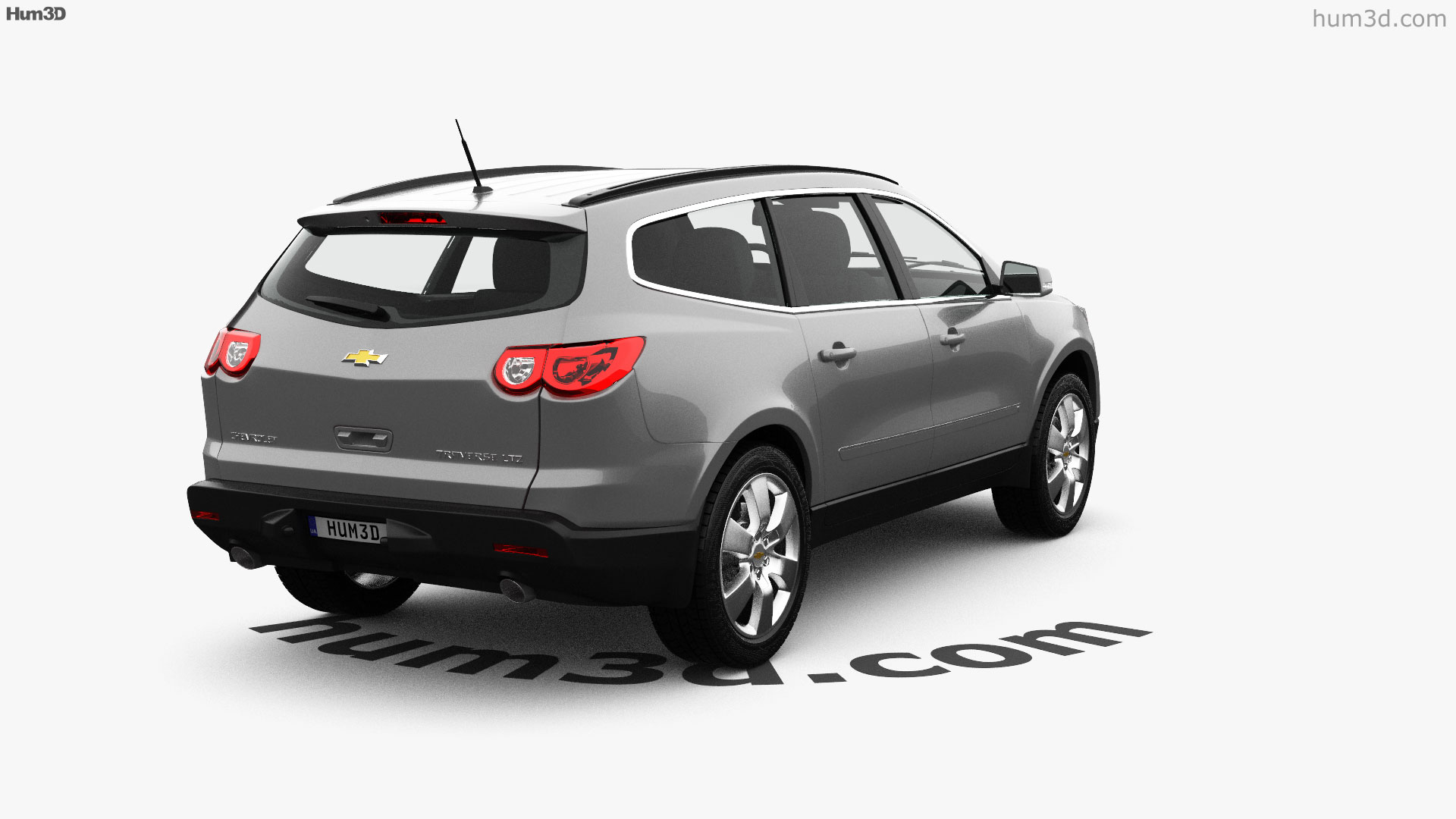 360 view of Chevrolet Traverse LTZ 2014 3D model - 3DModels store