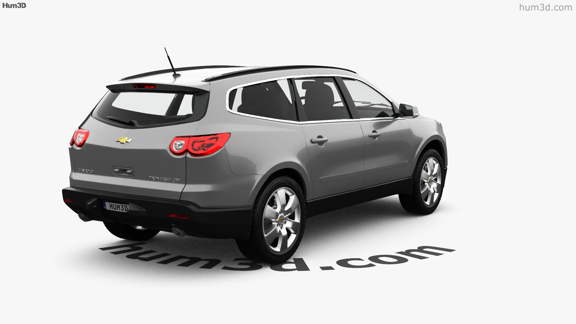 360 view of Chevrolet Traverse LTZ 2014 3D model - 3DModels store