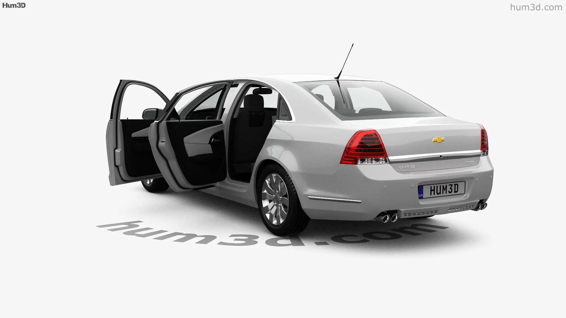 360 view of Chevrolet Caprice Royale with HQ interior 2017 3D model ...