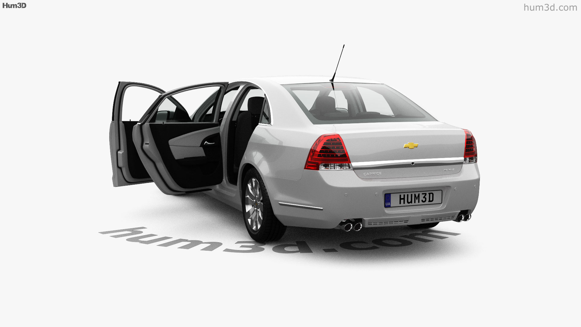 360 view of Chevrolet Caprice Royale with HQ interior 2017 3D model ...