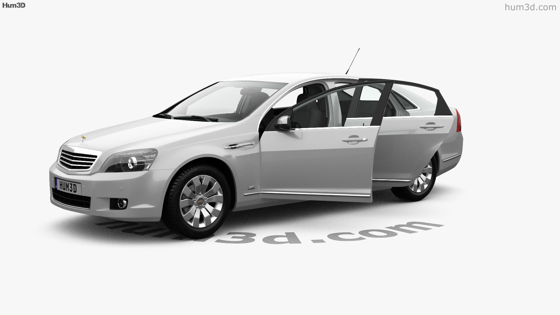 360 view of Chevrolet Caprice Royale with HQ interior 2017 3D model ...