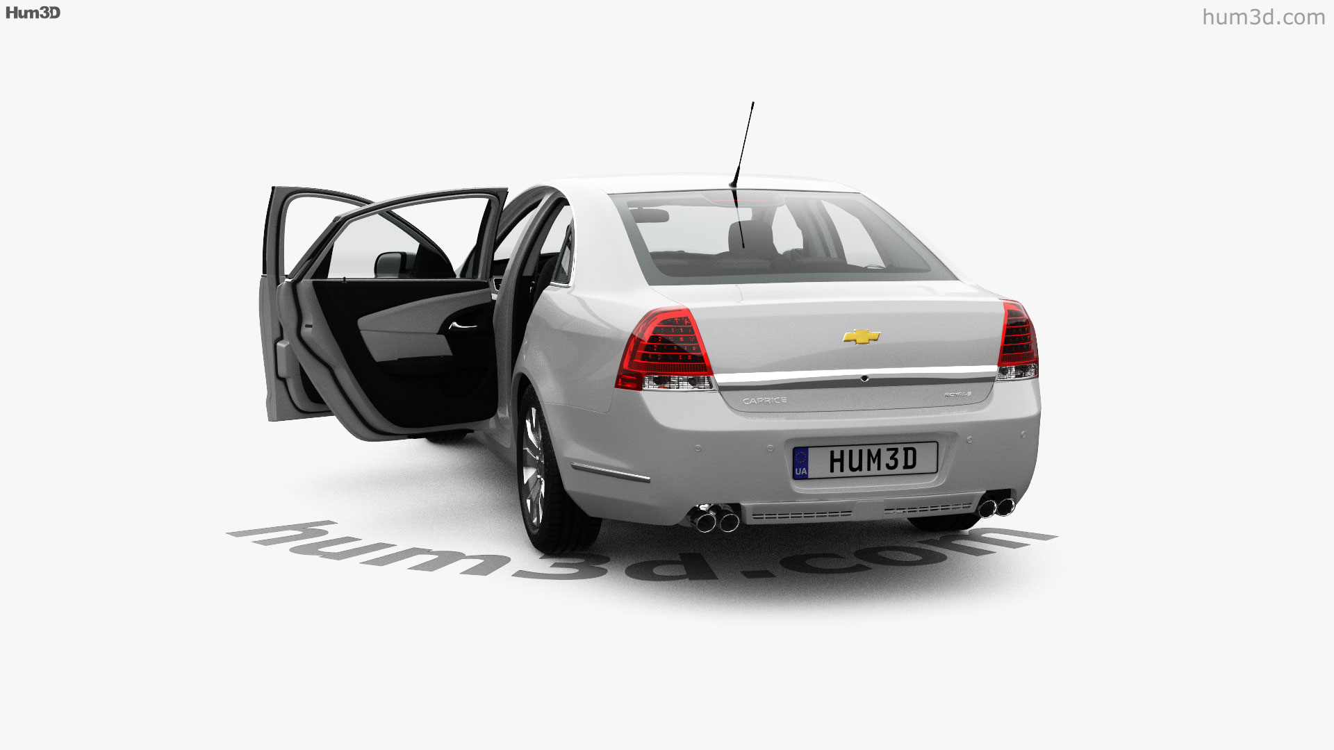 360 view of Chevrolet Caprice Royale with HQ interior 2017 3D model ...
