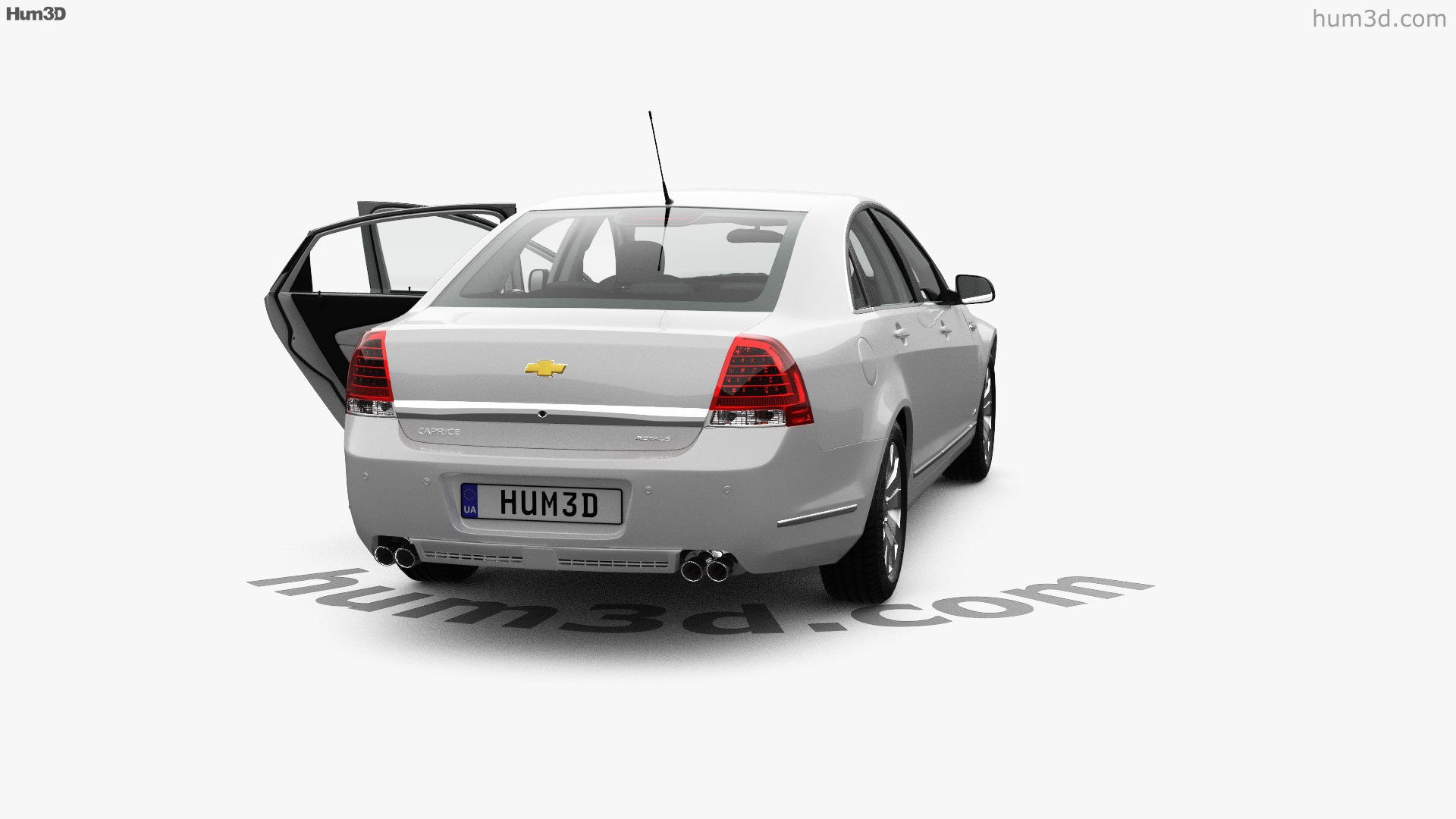 360 view of Chevrolet Caprice Royale with HQ interior 2017 3D model ...