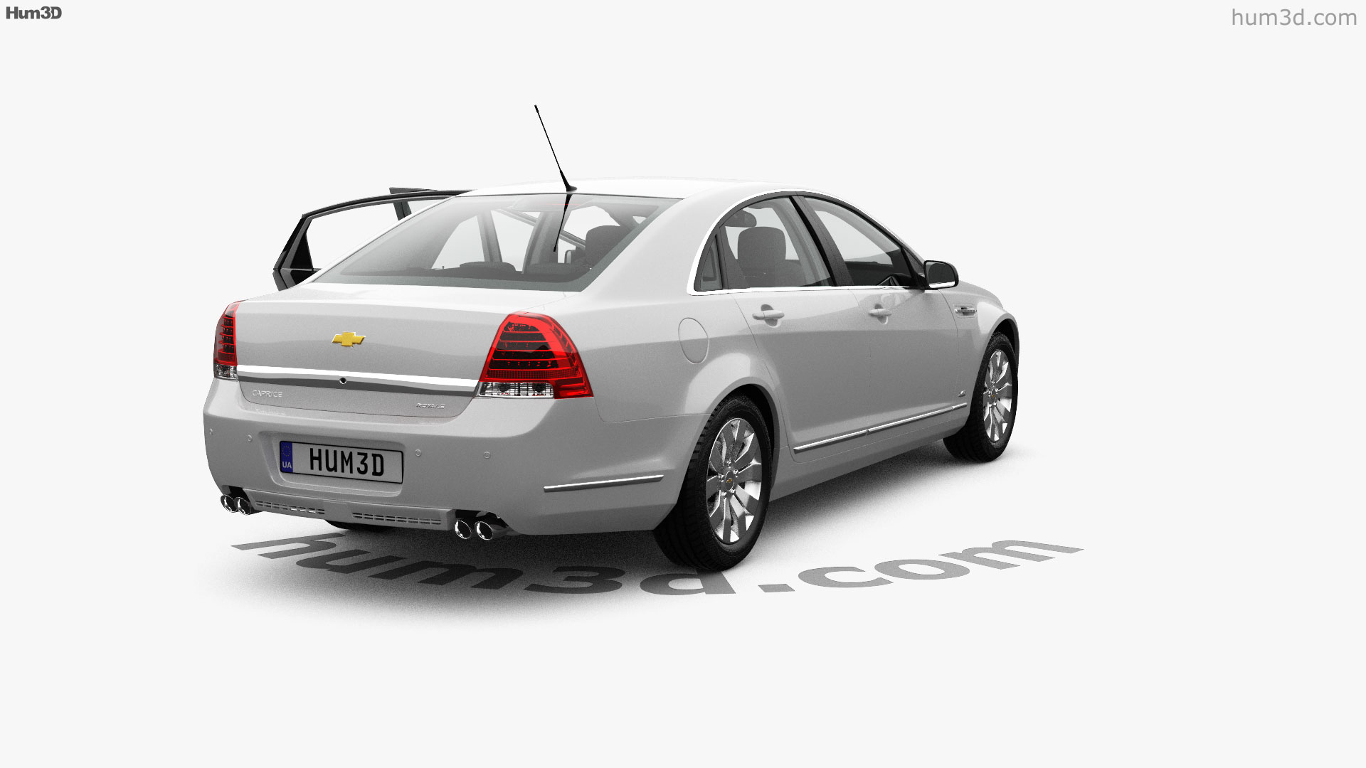 360 view of Chevrolet Caprice Royale with HQ interior 2017 3D model ...