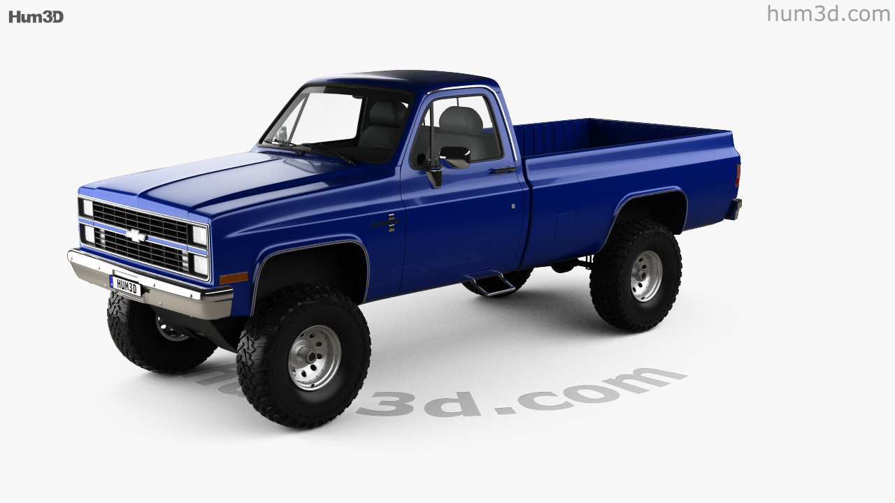 360 view of Chevrolet K10 Silverado 1984 3D model - 3DModels store