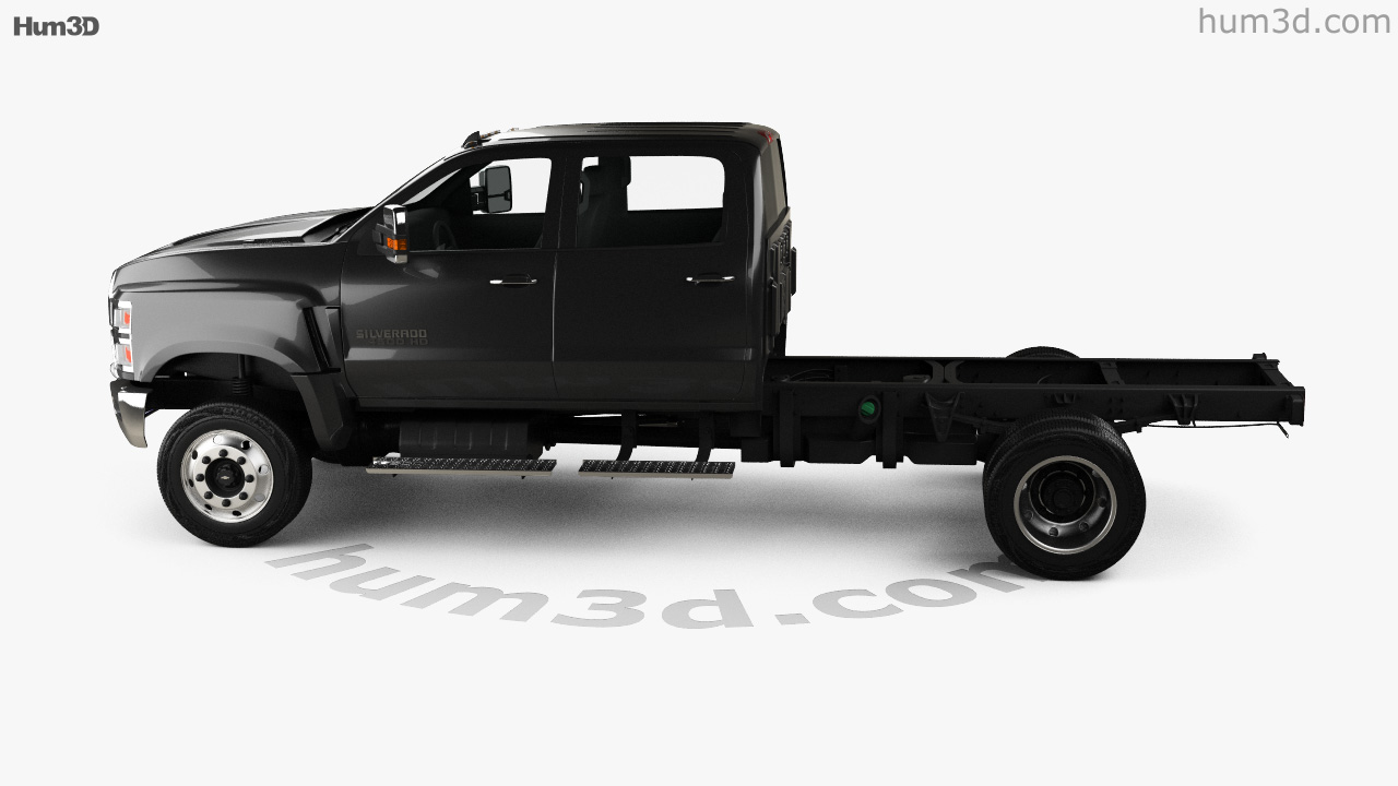 360 view of Chevrolet Silverado 4500HD Crew Cab Chassis 2020 3D model ...