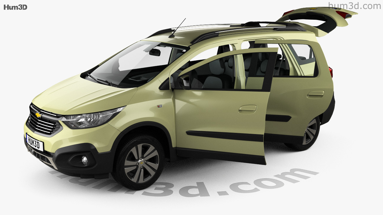 360 view of Chevrolet Spin Active with HQ interior 2021 3D model ...