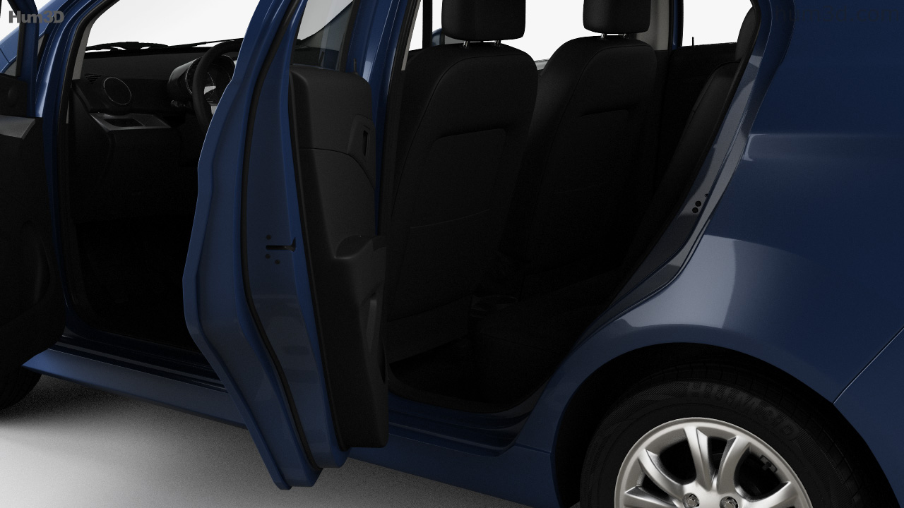 360 view of Chevrolet Beat LTZ sedan with HQ interior 2019 3D model ...