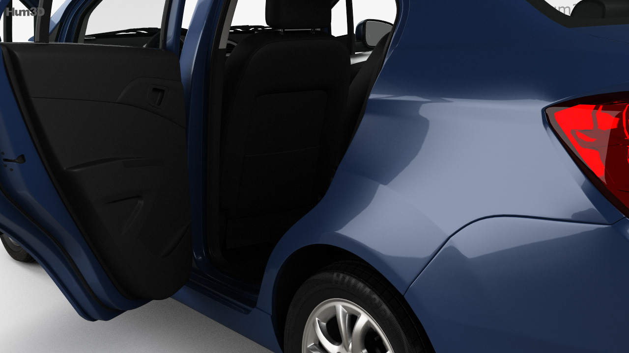 360 view of Chevrolet Beat LTZ sedan with HQ interior 2019 3D model ...