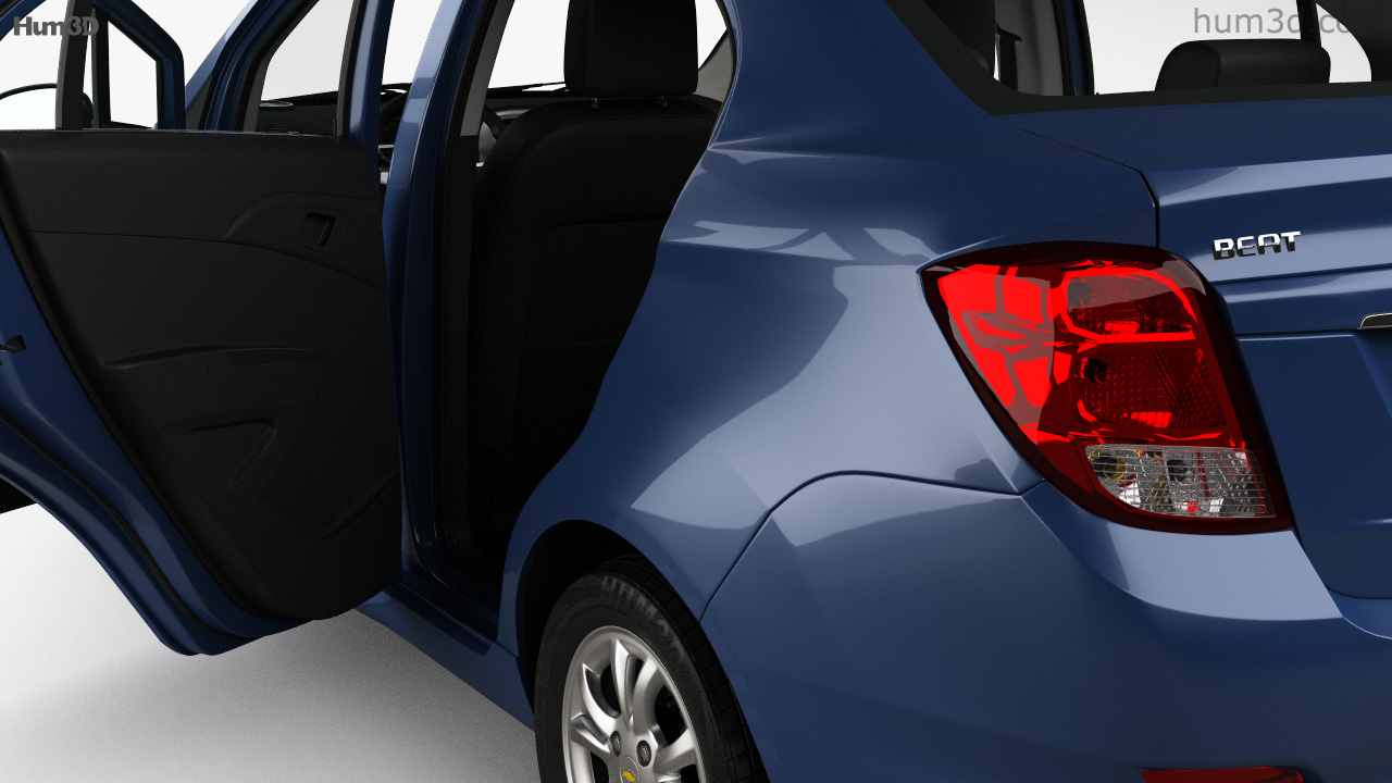 360 view of Chevrolet Beat LTZ sedan with HQ interior 2019 3D model ...
