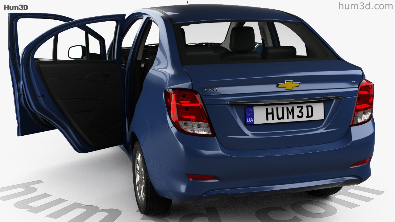 360 view of Chevrolet Beat LTZ sedan with HQ interior 2019 3D model ...