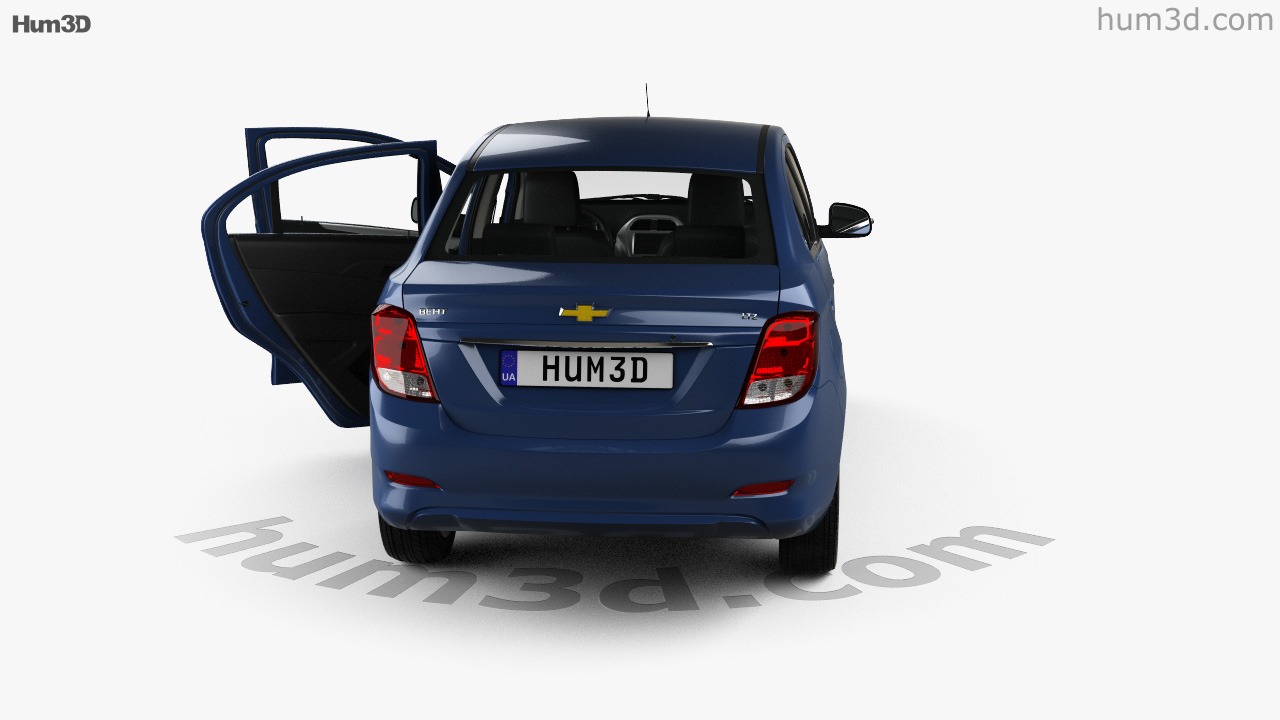 360 view of Chevrolet Beat LTZ sedan with HQ interior 2019 3D model ...