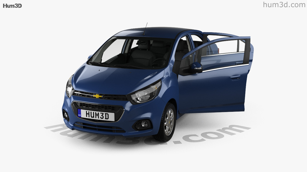 360 view of Chevrolet Beat LTZ sedan with HQ interior 2019 3D model ...