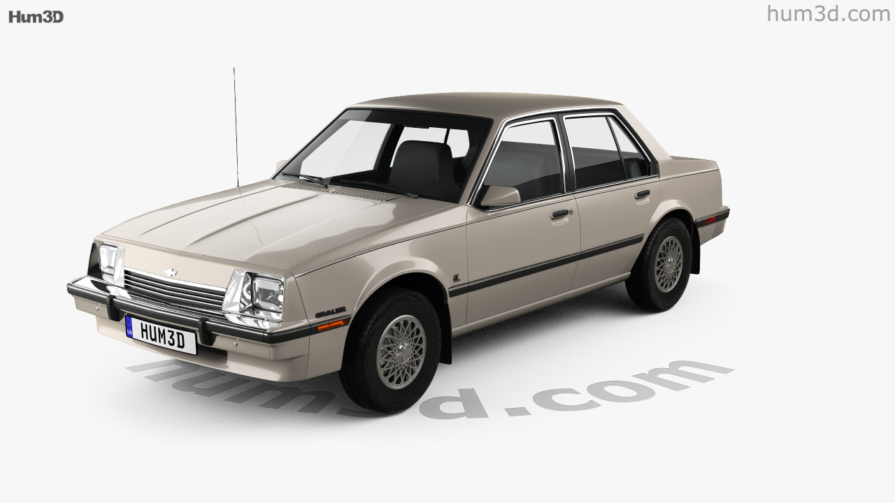 360 view of Chevrolet Cavalier sedan 1982 3D model - 3DModels store