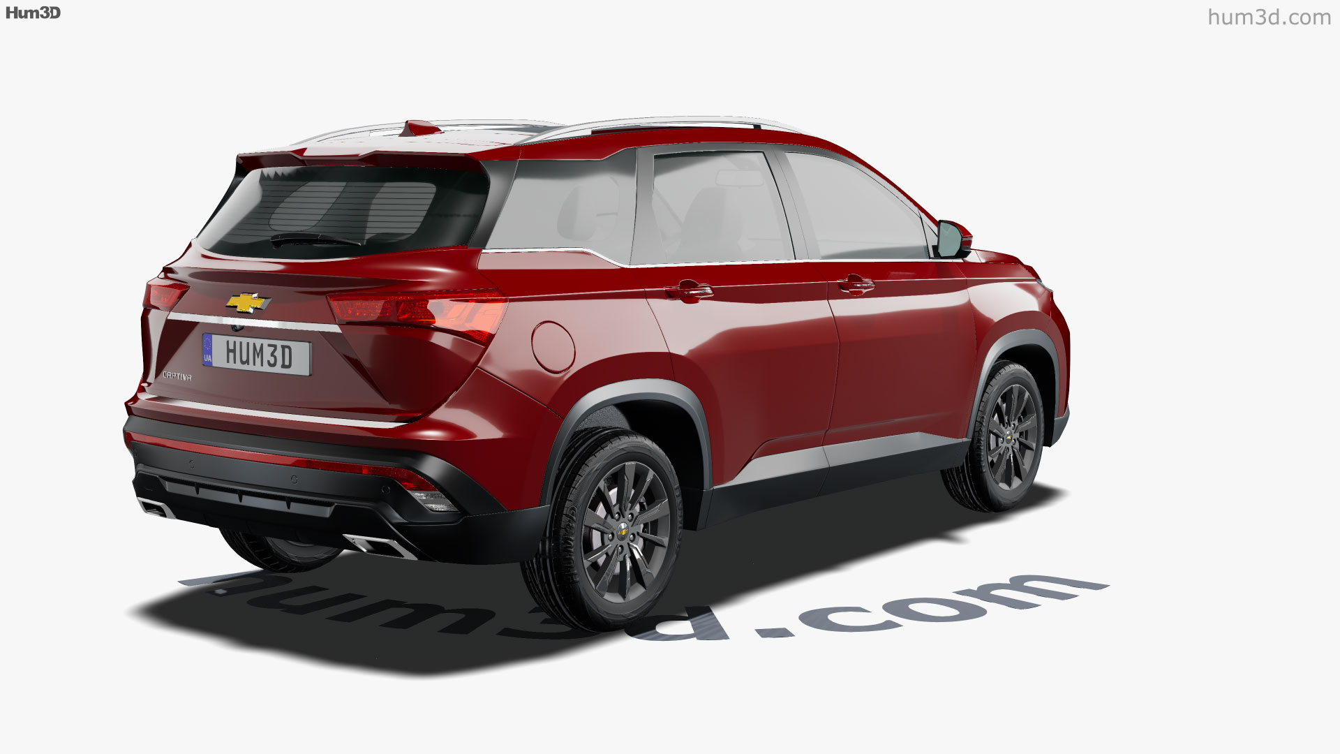 360 view of Chevrolet Captiva 2021 3D model - 3DModels store