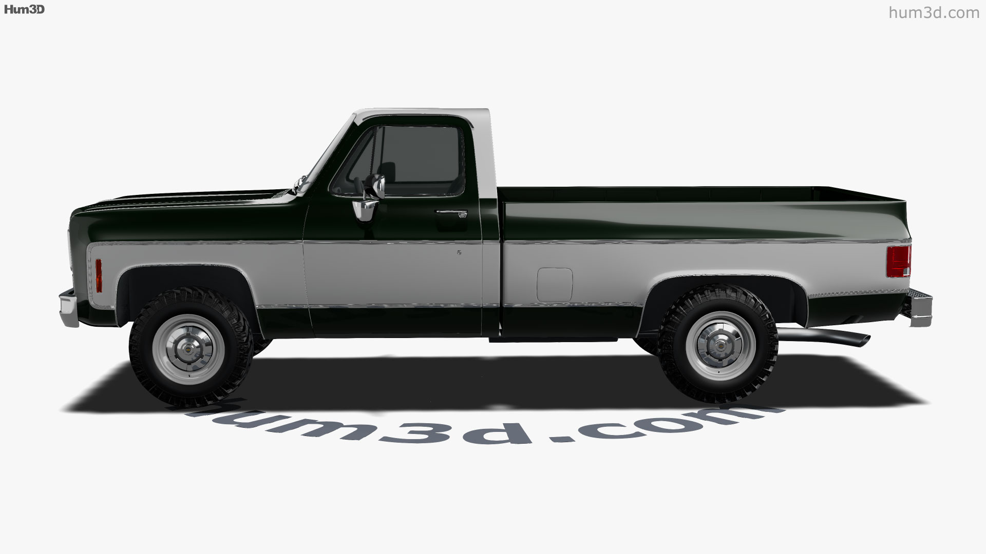 360 view of Chevrolet K10 Pickup 1974 3D model - 3DModels store