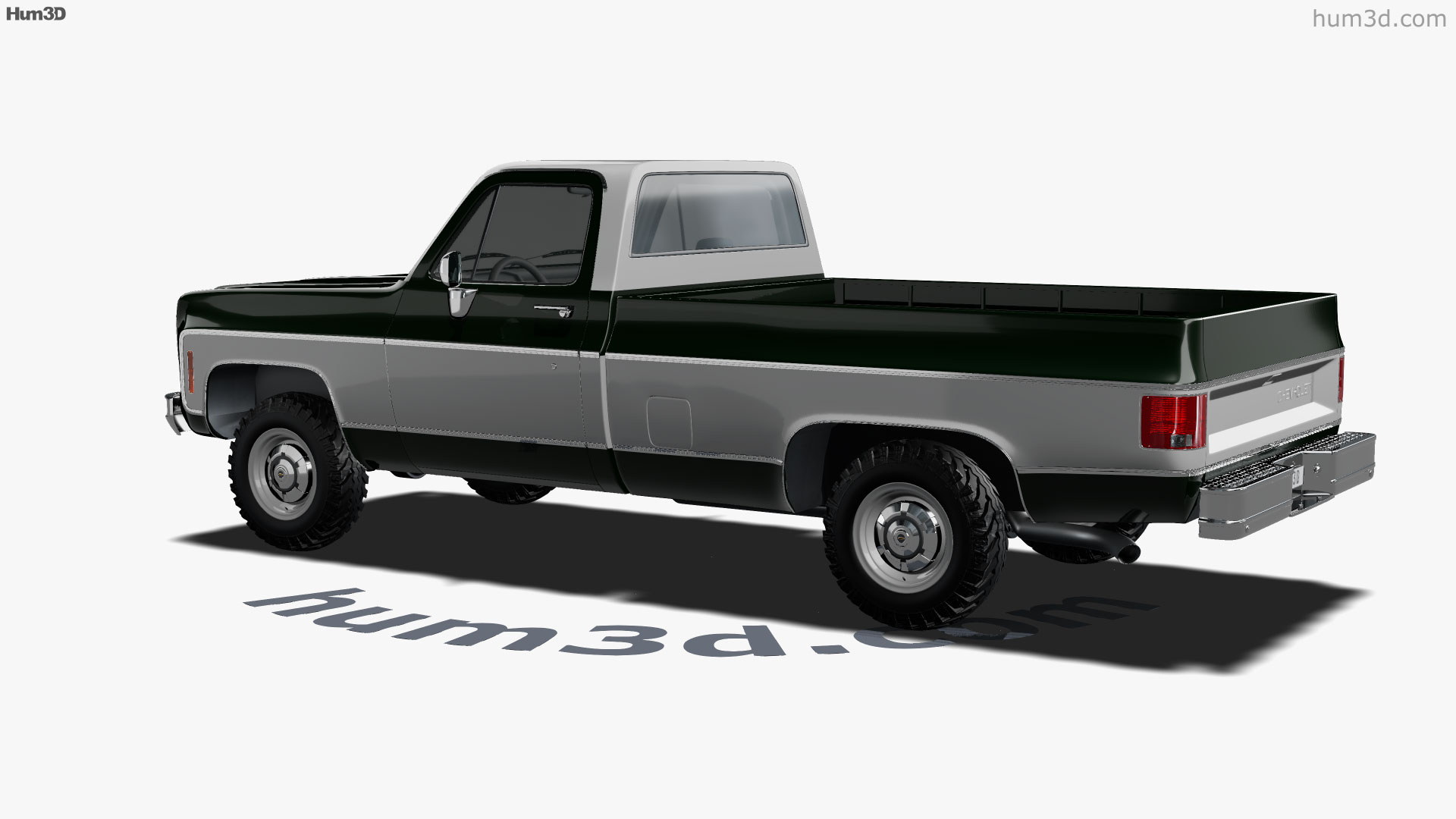 360 view of Chevrolet K10 Pickup 1974 3D model - 3DModels store