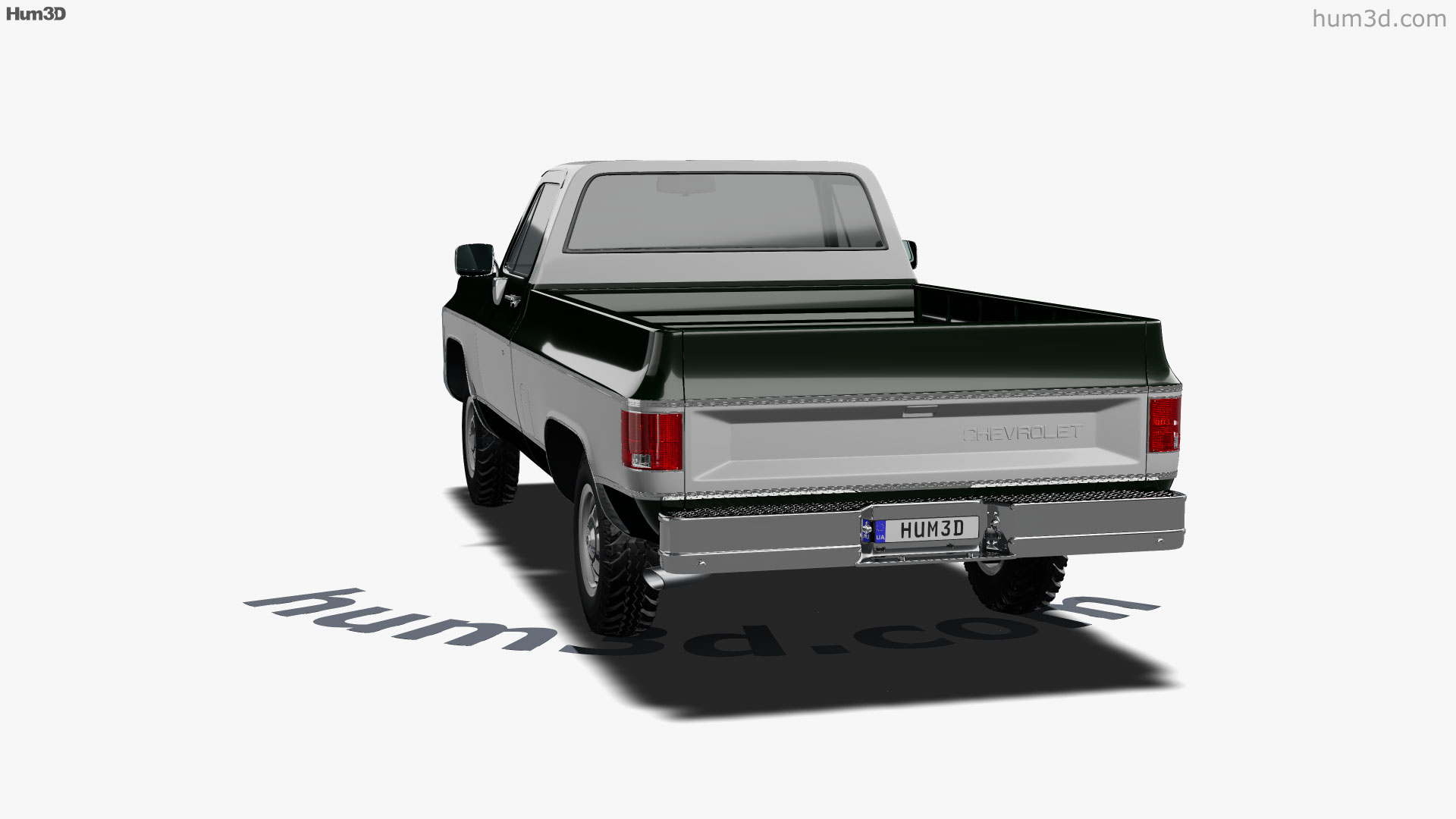 360 view of Chevrolet K10 Pickup 1974 3D model - 3DModels store