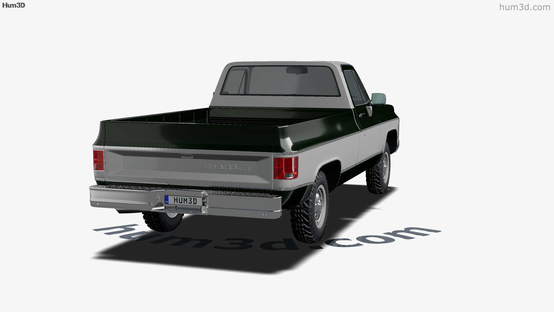 360 view of Chevrolet K10 Pickup 1974 3D model - 3DModels store