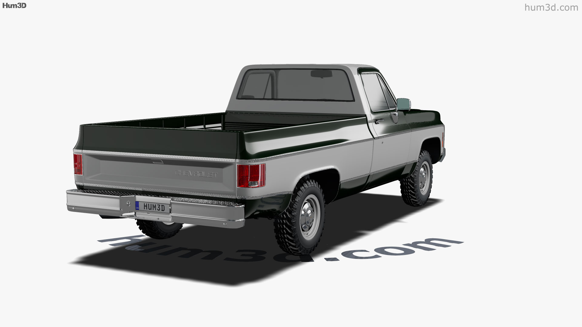 360 view of Chevrolet K10 Pickup 1974 3D model - 3DModels store