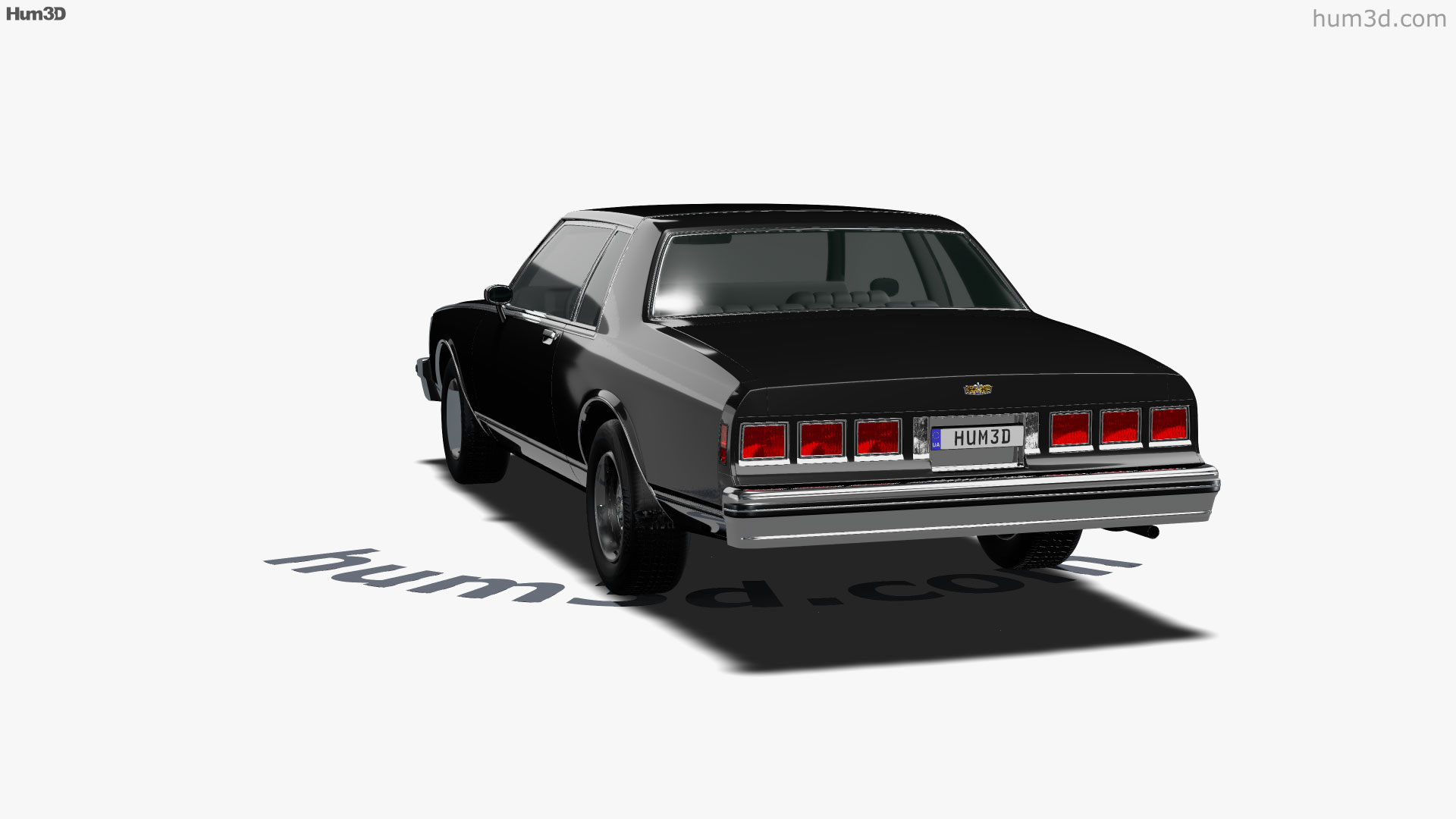 360 view of Chevrolet Caprice Landau 1985 3D model - 3DModels store