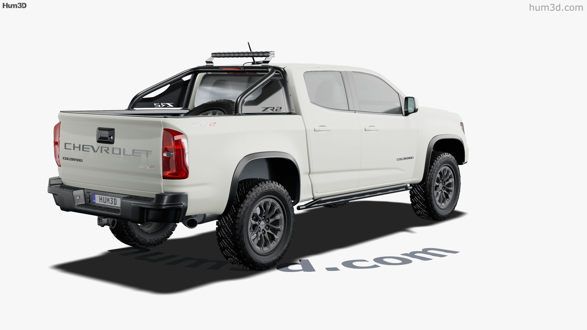360 view of Chevrolet Colorado Double Cab ZR2 SEMA Truck 2024 3D model ...