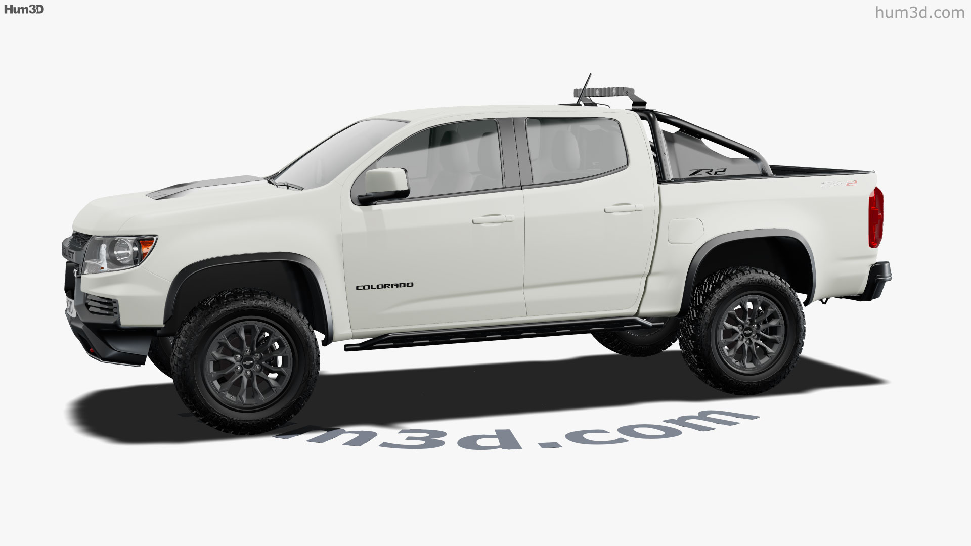 360 view of Chevrolet Colorado Double Cab ZR2 SEMA Truck 2024 3D model ...