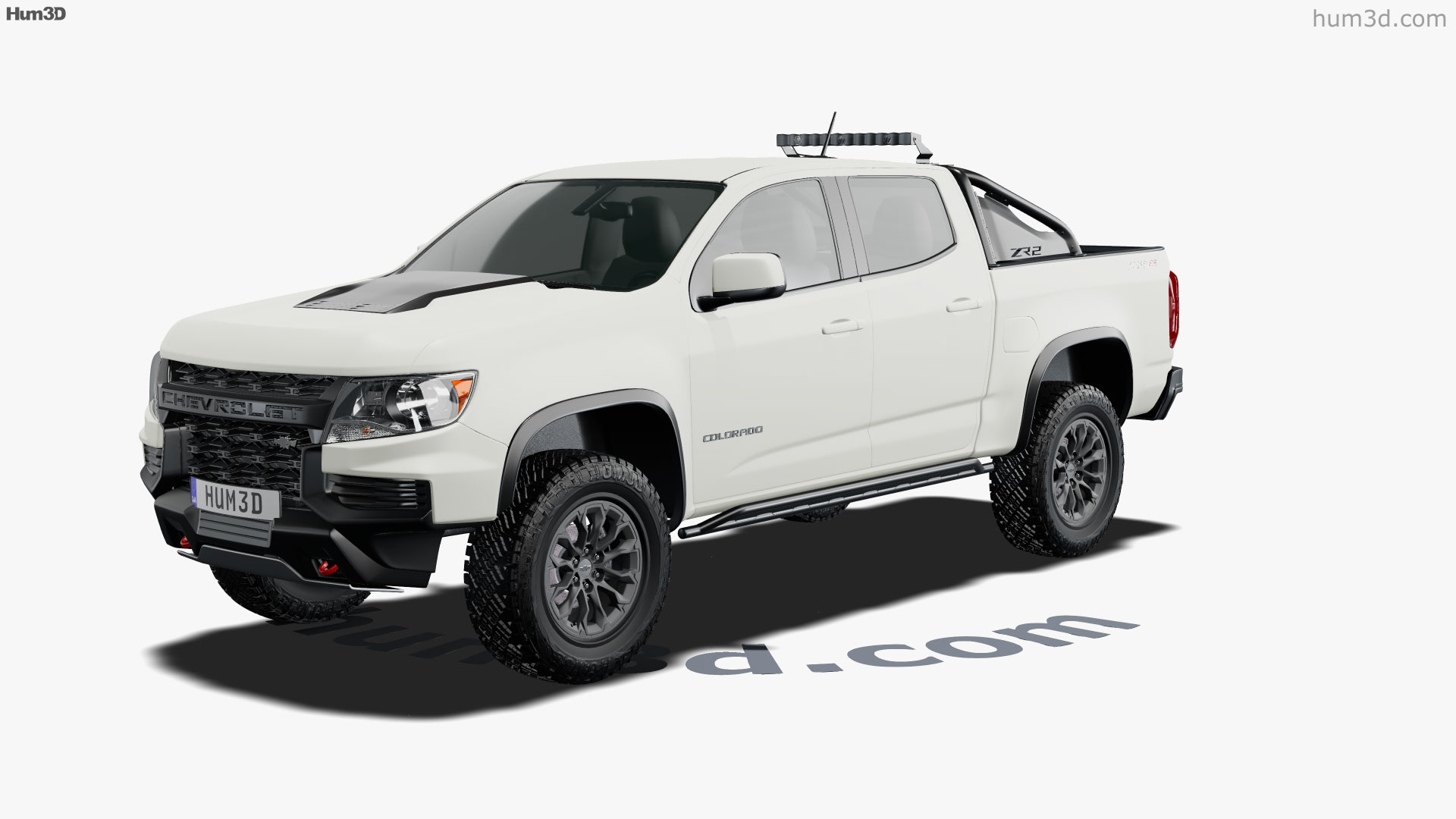 360 view of Chevrolet Colorado Double Cab ZR2 SEMA Truck 2024 3D model ...