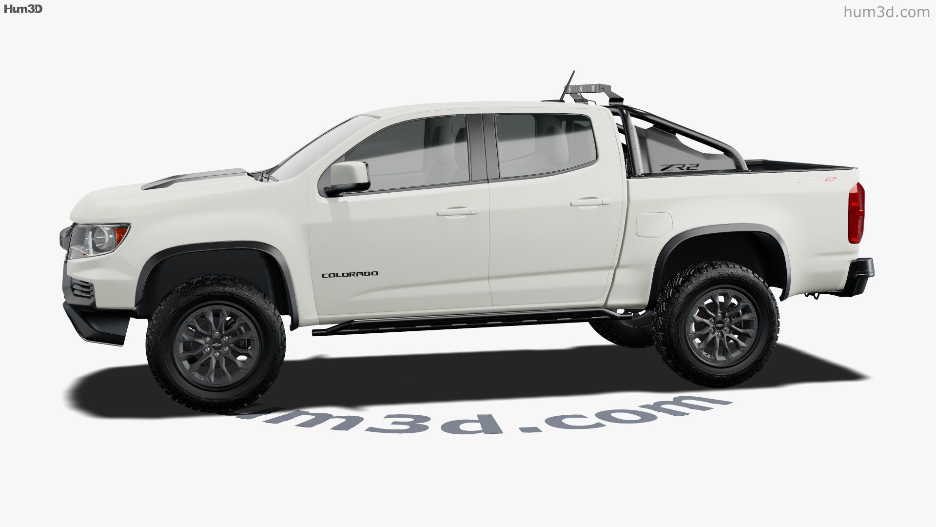 360 view of Chevrolet Colorado Double Cab ZR2 SEMA Truck 2024 3D model ...