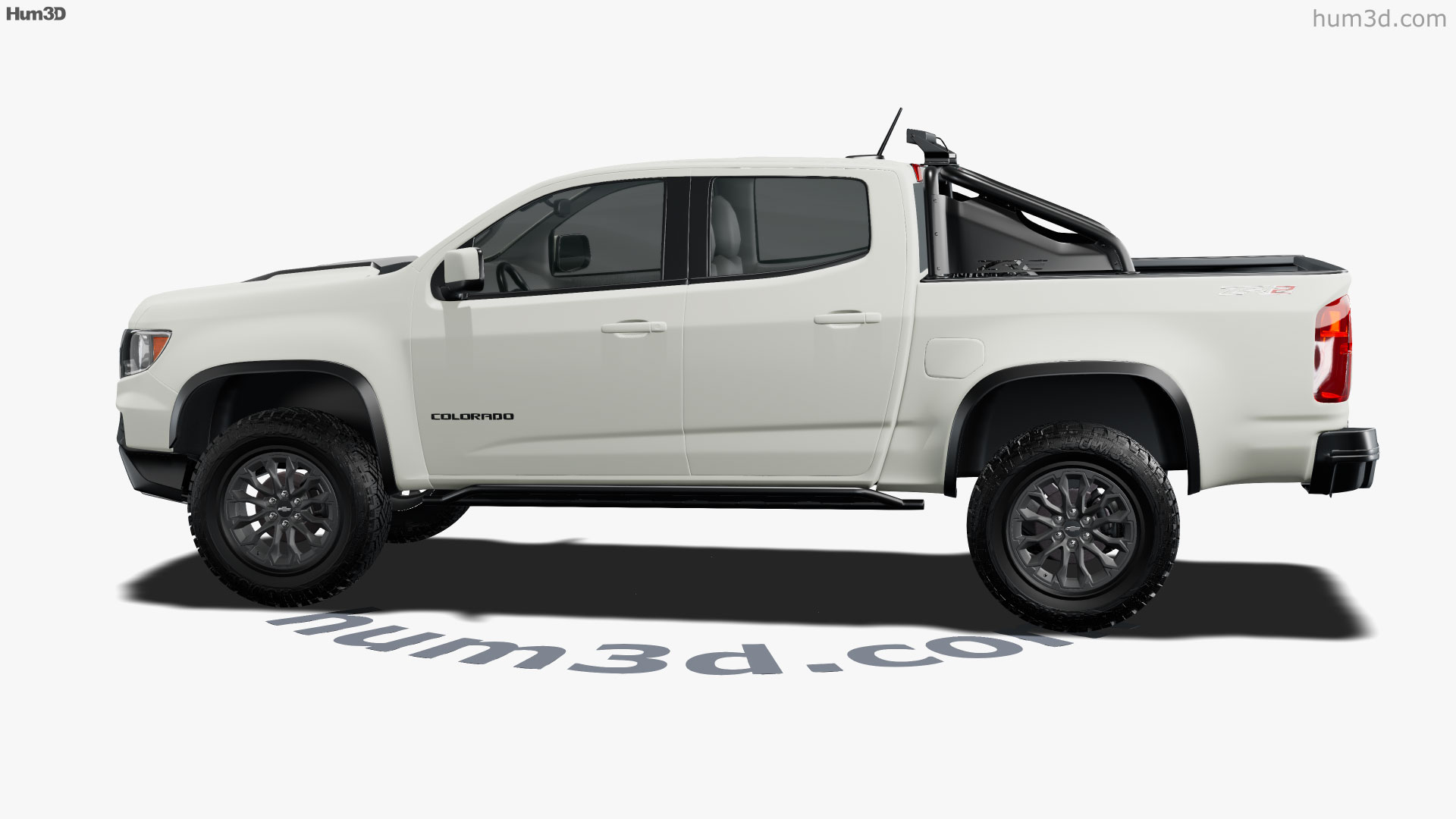 360 view of Chevrolet Colorado Double Cab ZR2 SEMA Truck 2024 3D model ...
