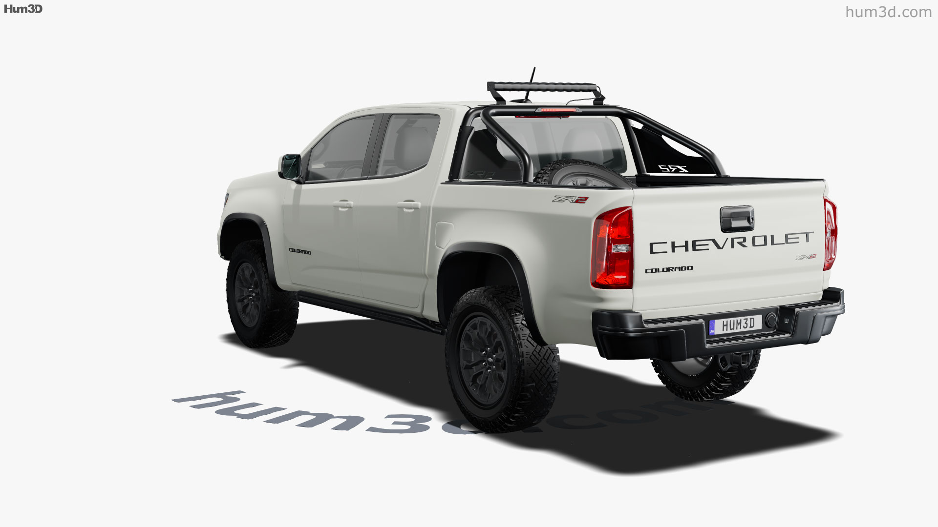 360 view of Chevrolet Colorado Double Cab ZR2 SEMA Truck 2024 3D model ...