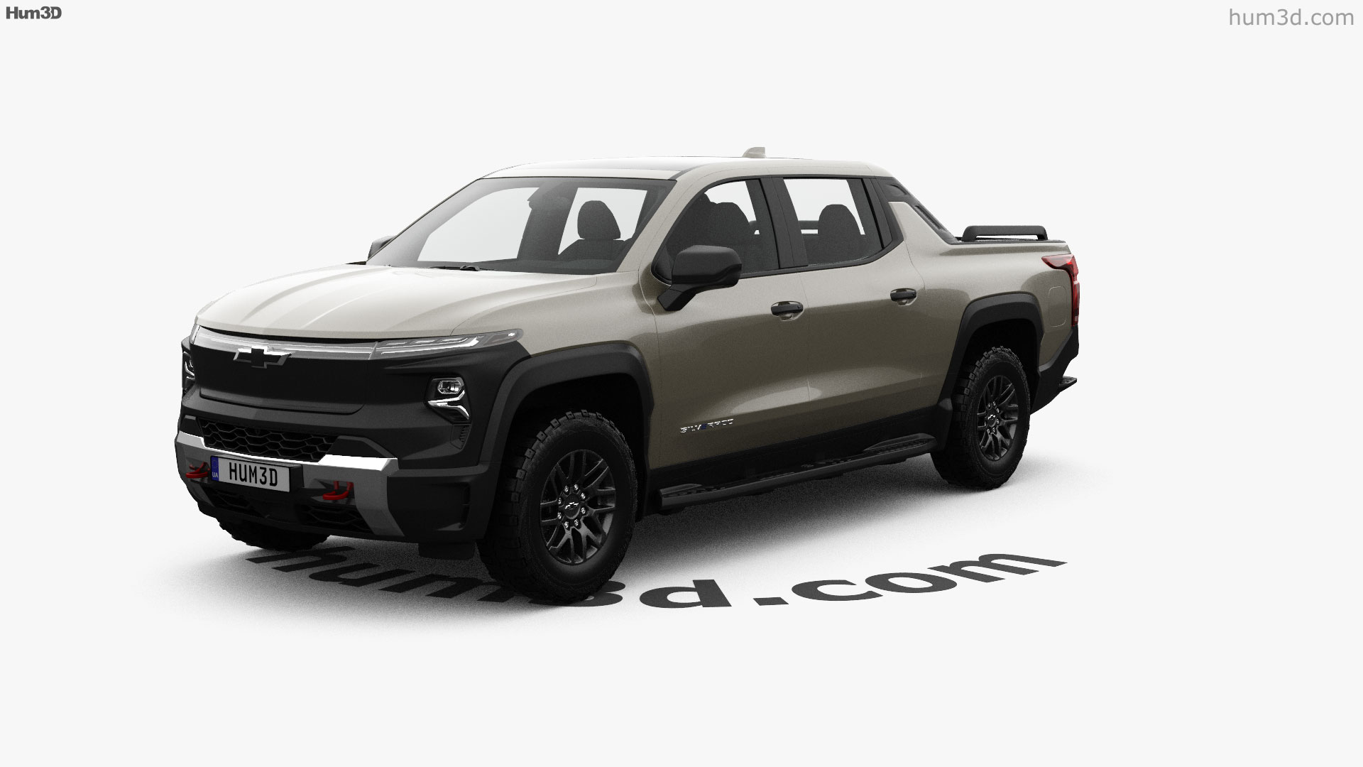 Chevrolet Silverado EV Crew Cab Trail Boss 2024 3Dモデルの360ビュー-3DModelsストア