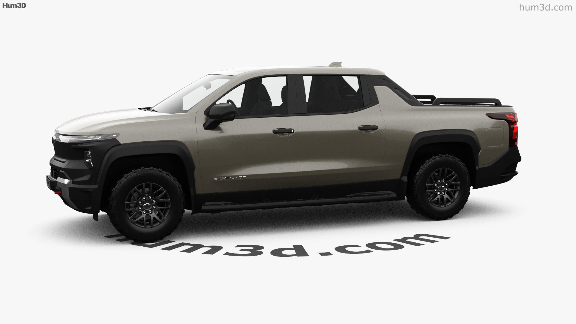 360 view of Chevrolet Silverado EV Crew Cab Trail Boss 2024 3D model ...
